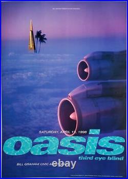Oasis Concert Poster 1996 BGP 141 San Francisco Original Concert Posters